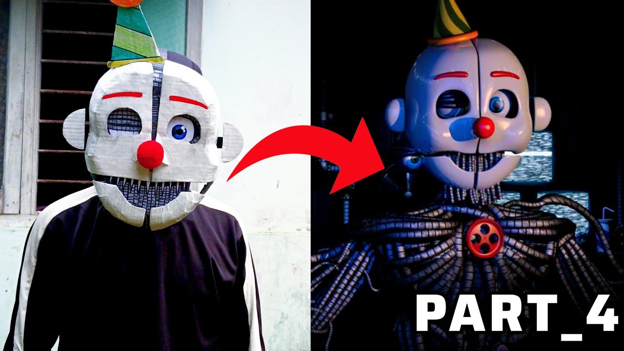 How To Make Ennard Mask With Cardboard Final Part 4 Fnaf Youtube