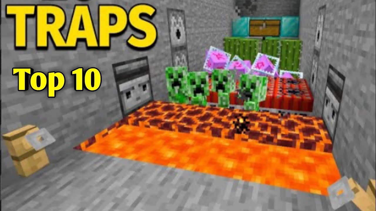 Top 10 Amazing Traps In Minecraft Bedrock Youtube