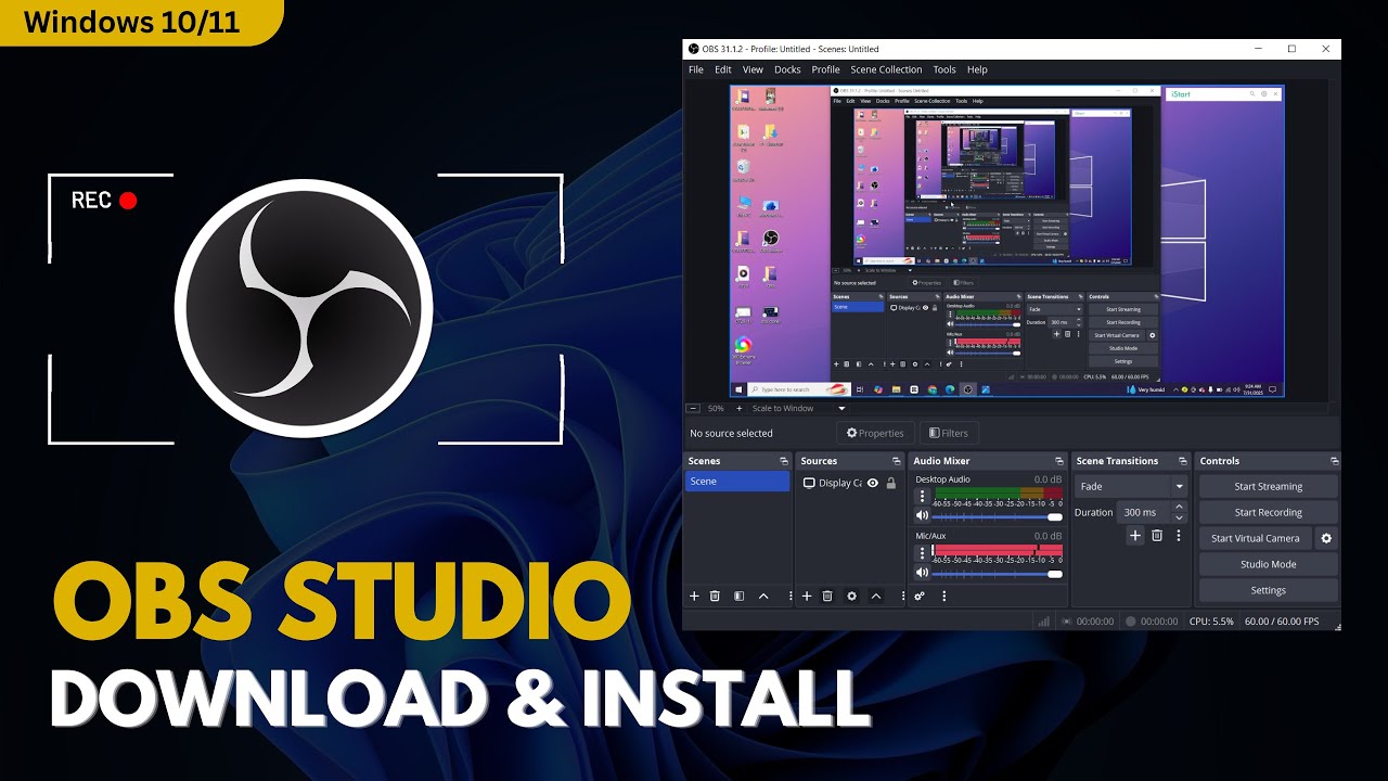 How To Download Install Obs Studio On Windows 10 11 2025 Full Pc
