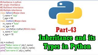 43 Python With Oops Tutorial In Tamil Inheritance Doovi