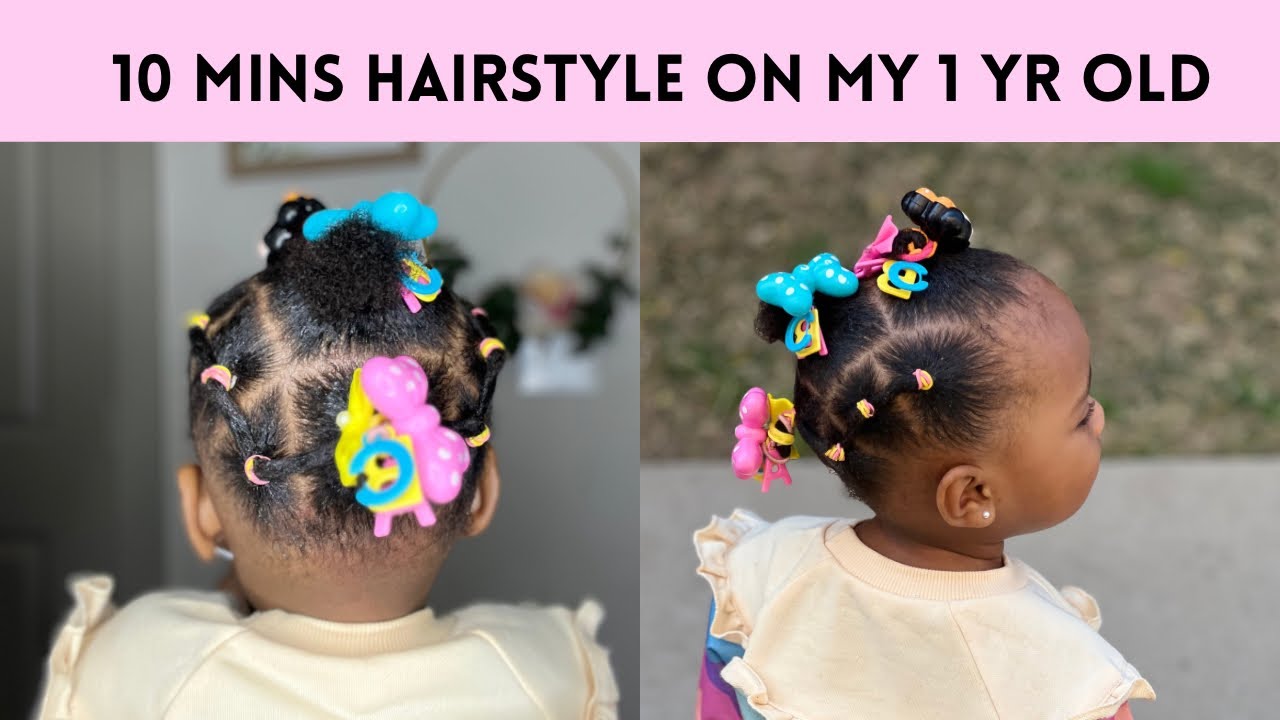 10 Mins Hair Style For Toddlers Little Black Girls With Short Hair