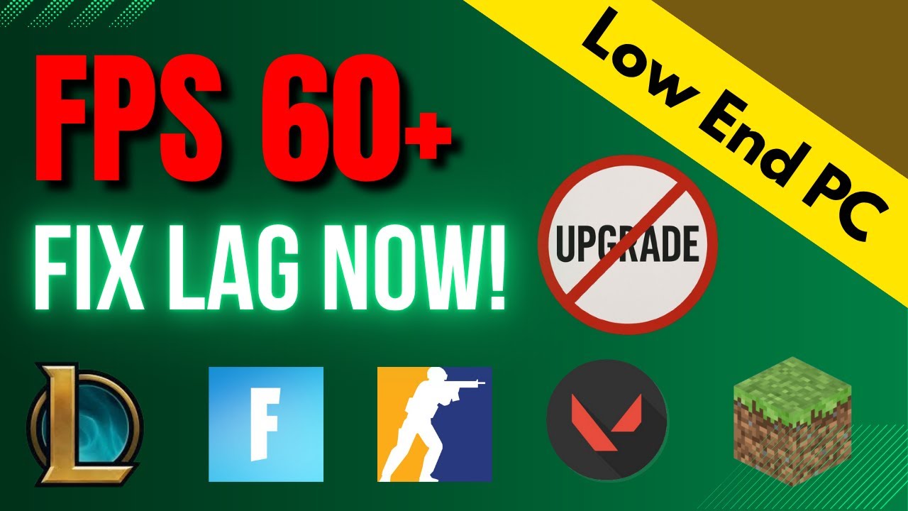 Optimize Low End Pc For Gaming Boost Fps Without Upgrading Hardware