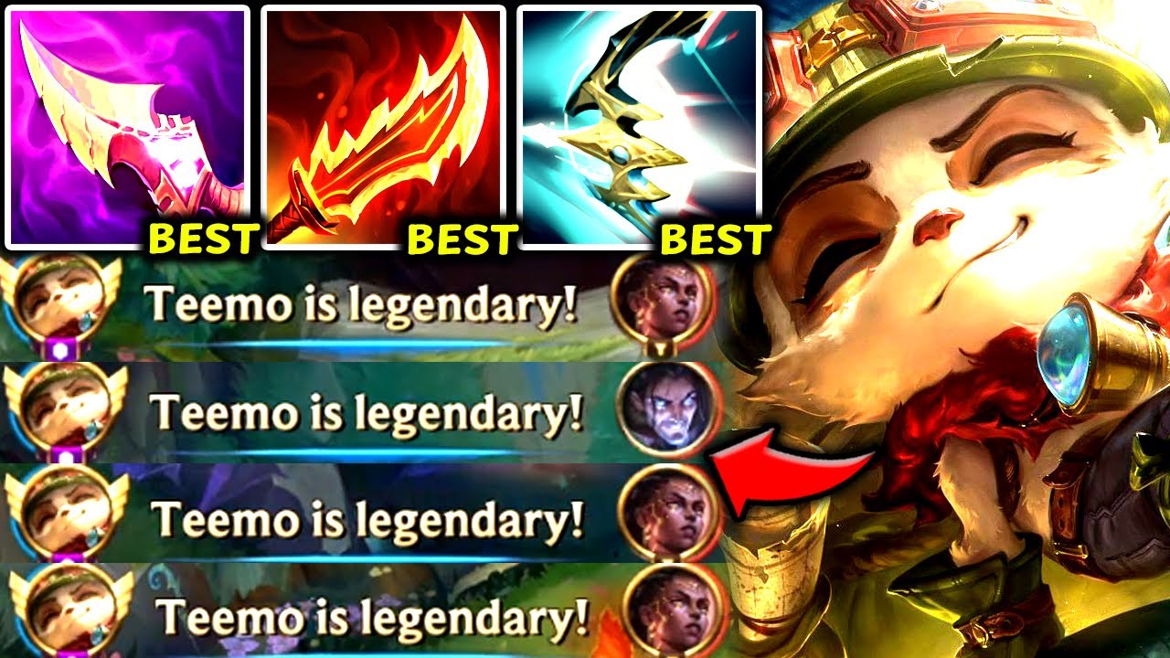 Teemo Top 1 Best On Hit Build To 1v9 Everyone Very Strong 2025