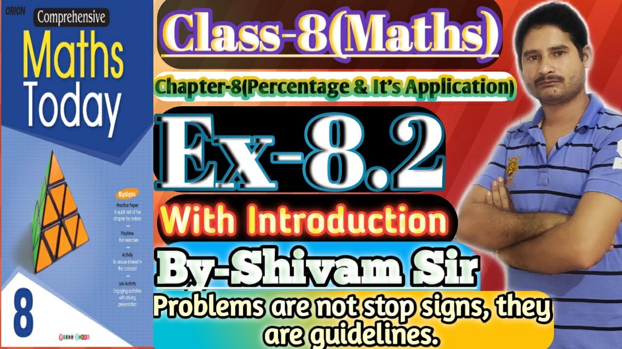 Class 8 Maths Chapter 8 Percentage And It S Application Ex 8 2 With