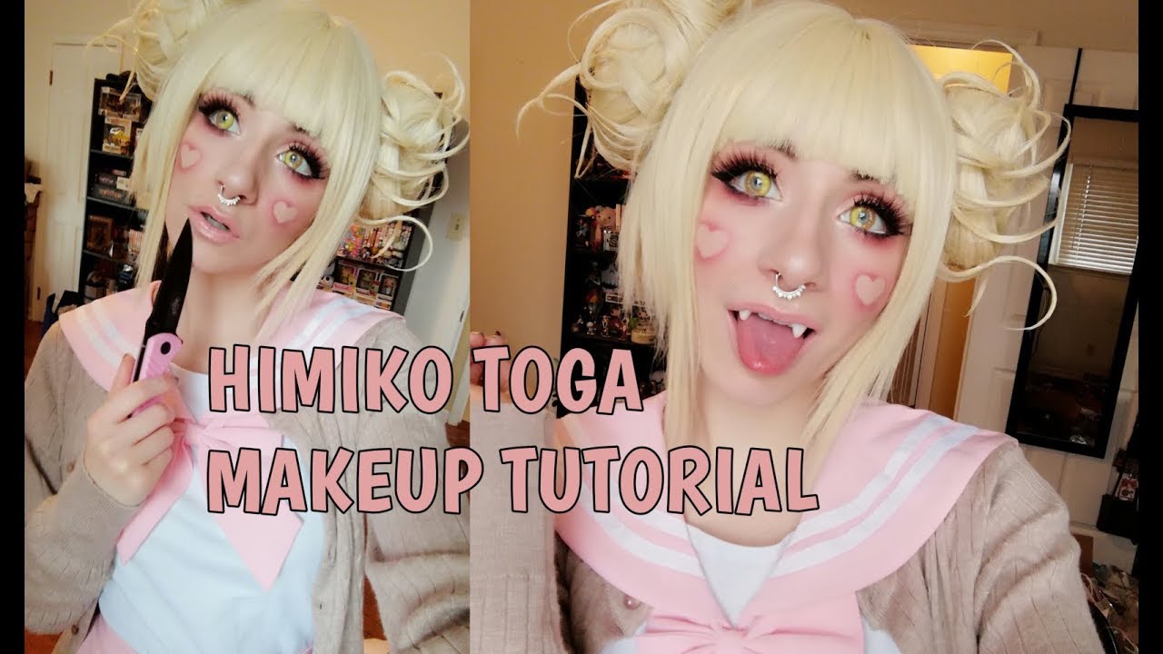 Himiko Toga Valentines Makeup Cosplay Tutorial Youtube