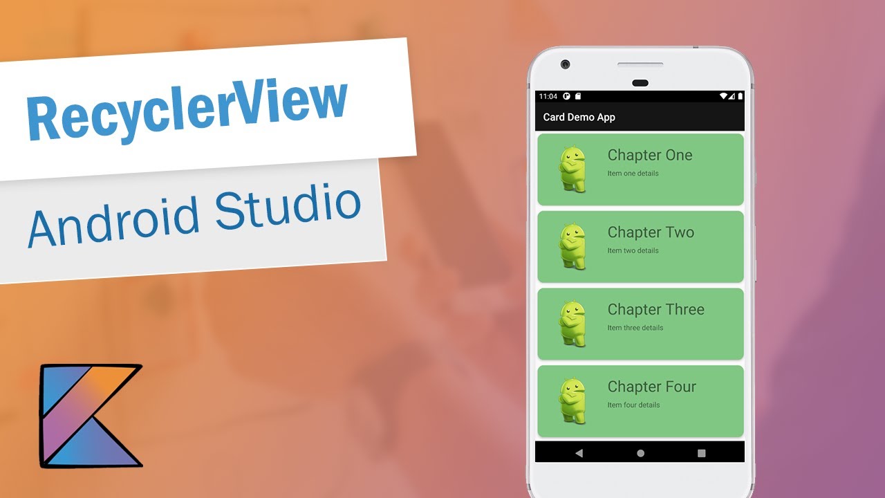 Recyclerview With Image In Android Studio Recyclerview