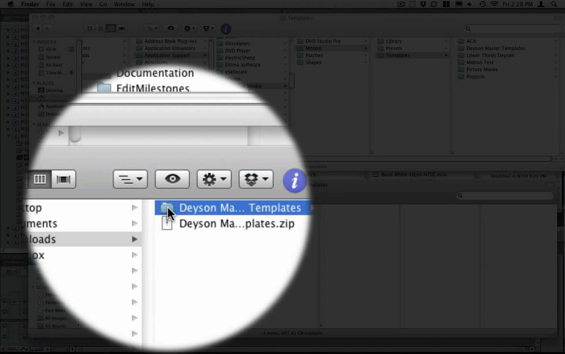 How To Install A Motion Master Template Tutorial In Fcp7 Youtube
