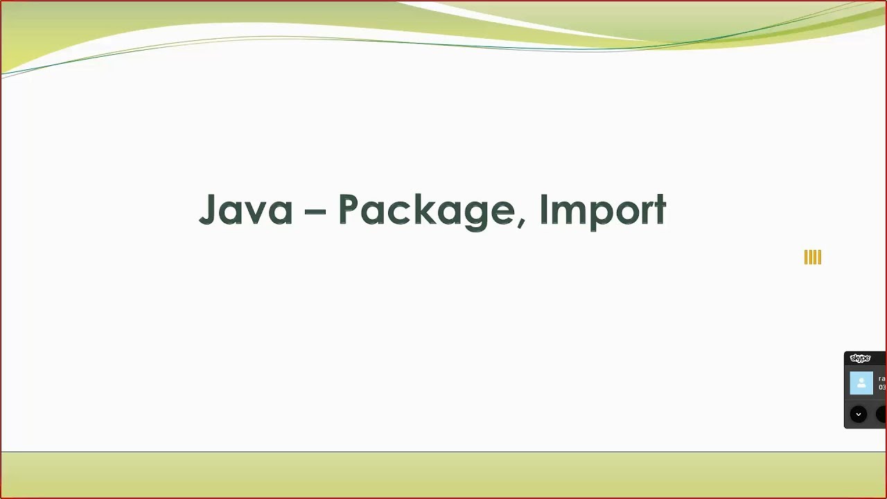 Java Package Import Youtube