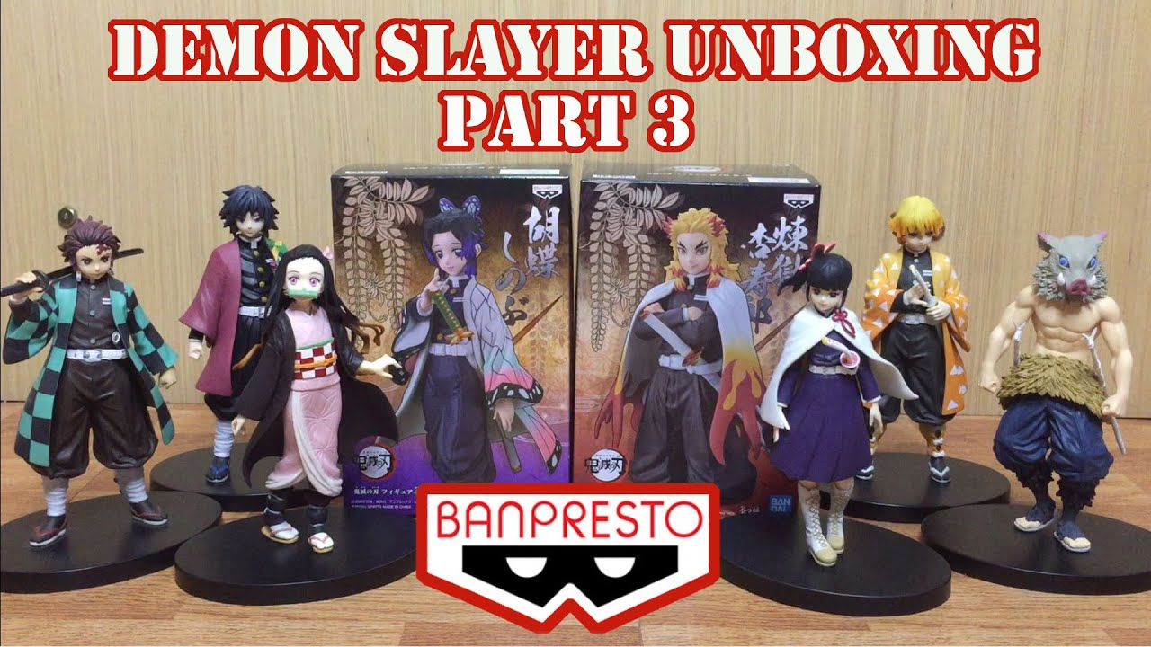 Demon Slayer Figures Unboxing Shinobu Rengoku Part 3 Youtube
