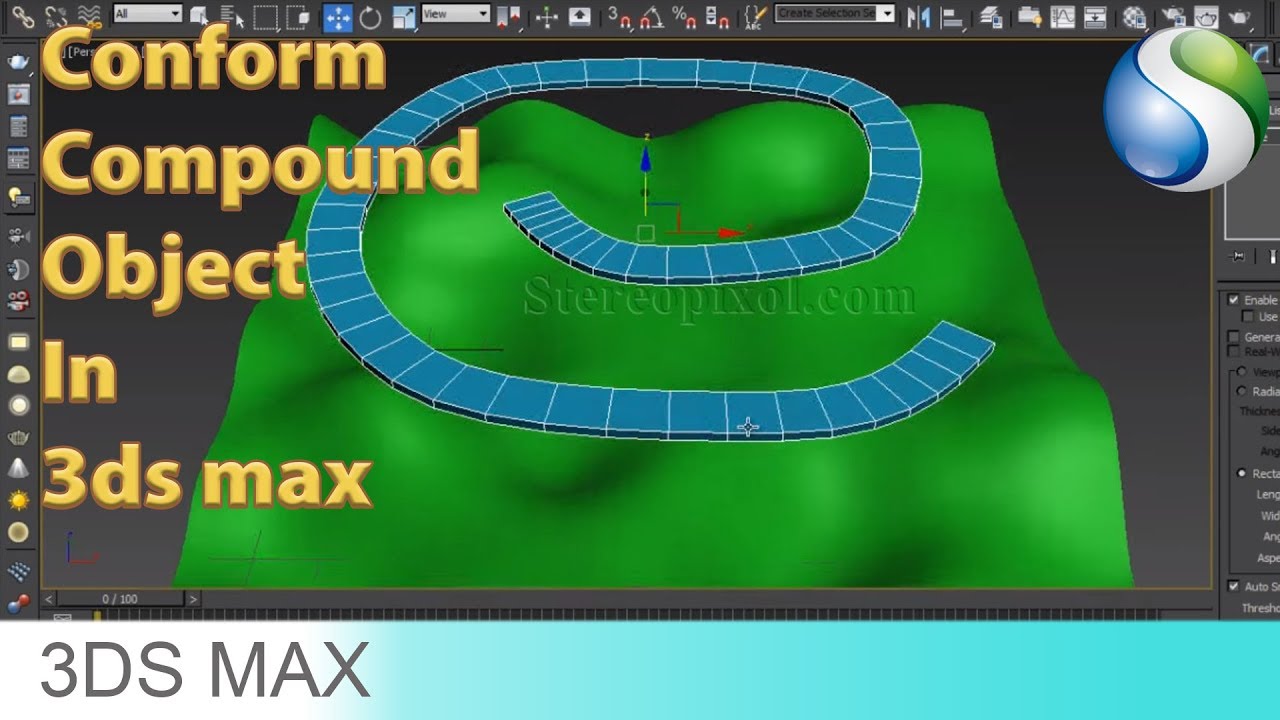 Conform Compound Object 3ds Max Tutorials Youtube