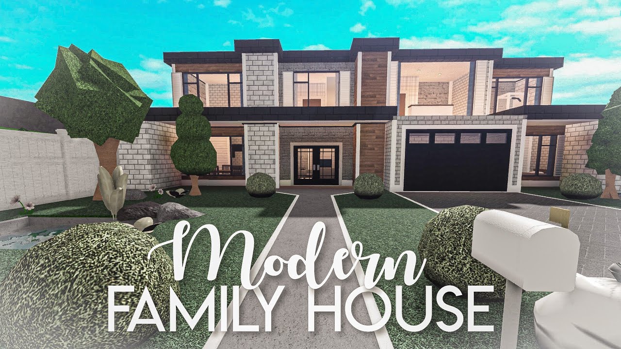 29k Cheap Modern Family House Bloxburg Build Youtube