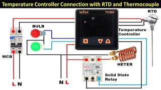 Temperature Controller Connection With Thermocouple Rtd Solid State