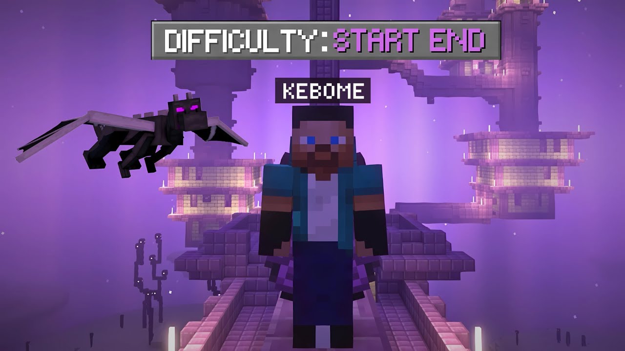 Beating Minecraft But I Start In The End Youtube