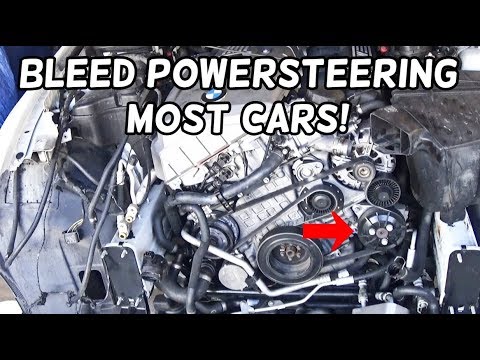 How To Bleed Power Steering Pump Youtube