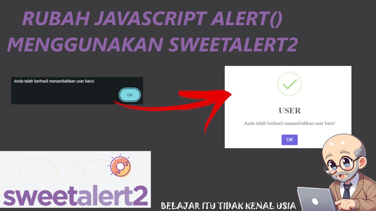 Belajar Javascript Sweetalert2 Youtube