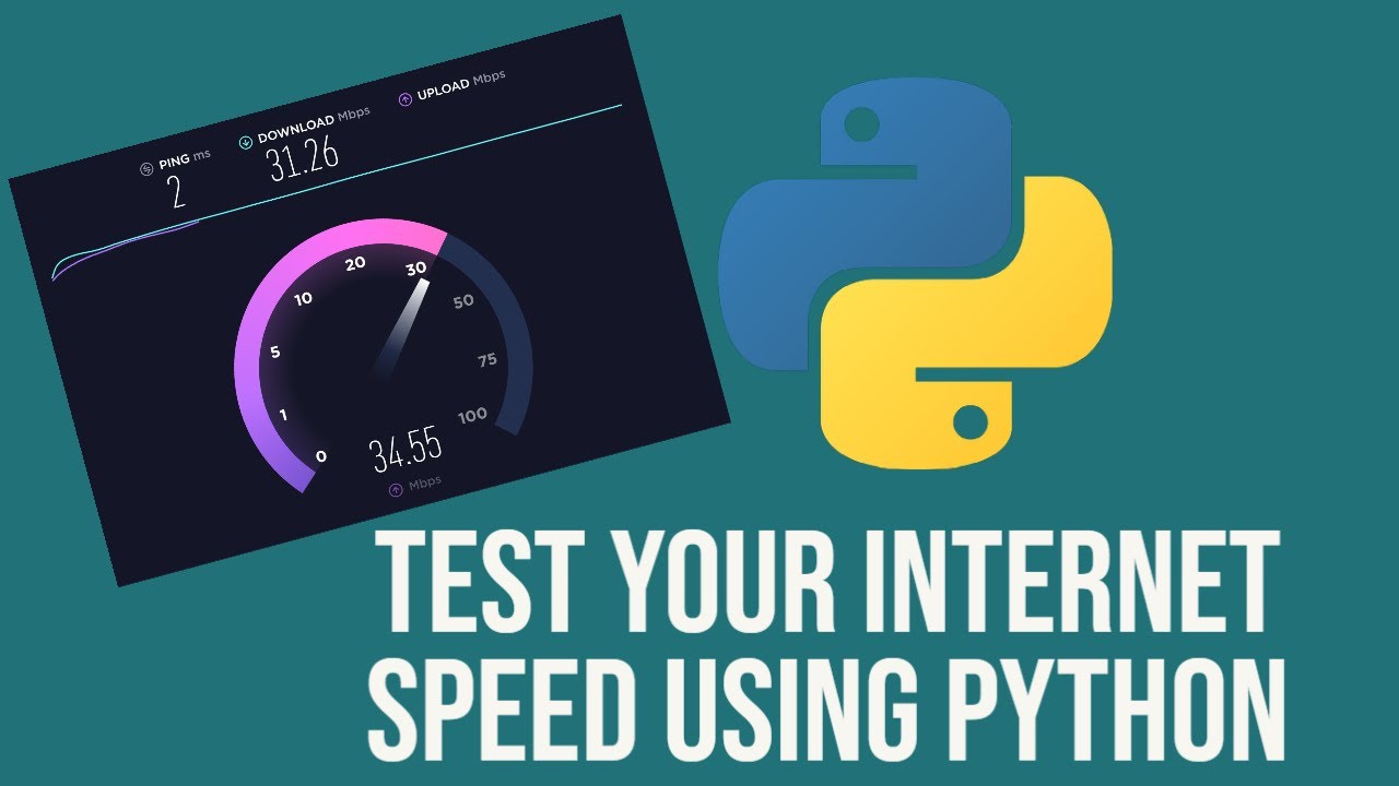 Test Your Internet Speed Using Python Speedtest Cli Youtube