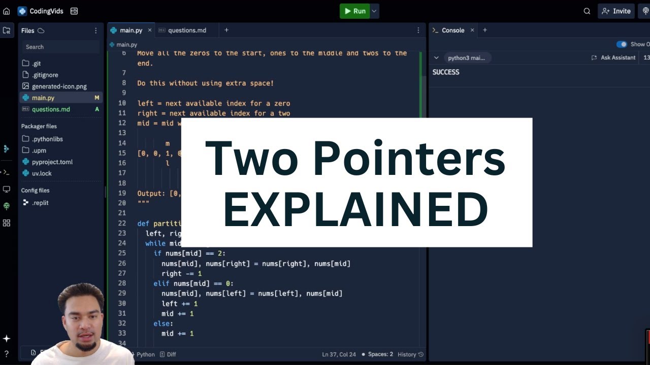 Coding Patterns Two Pointers Youtube