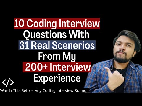 10 Coding Questions Asked In Interviews 31 Real Time Scenarios From