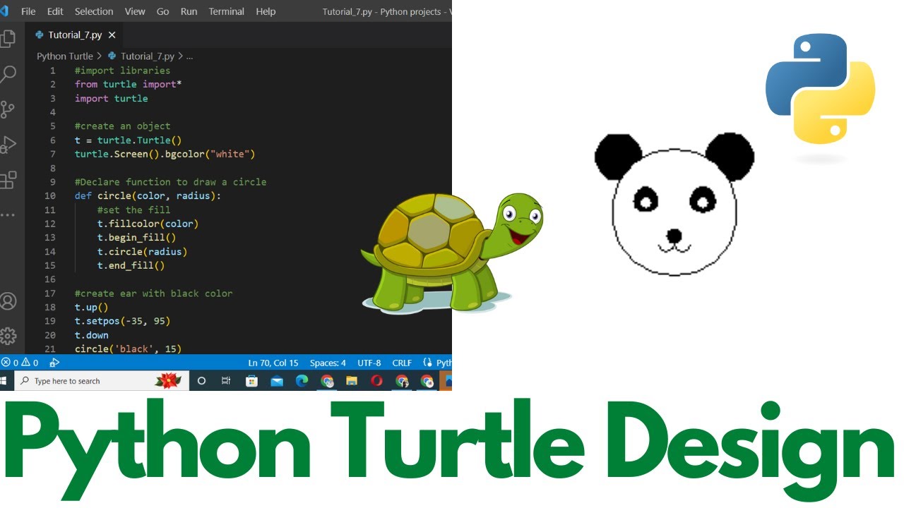Python Programing Tutorial Python Gui Python Turtle Tutorial 006