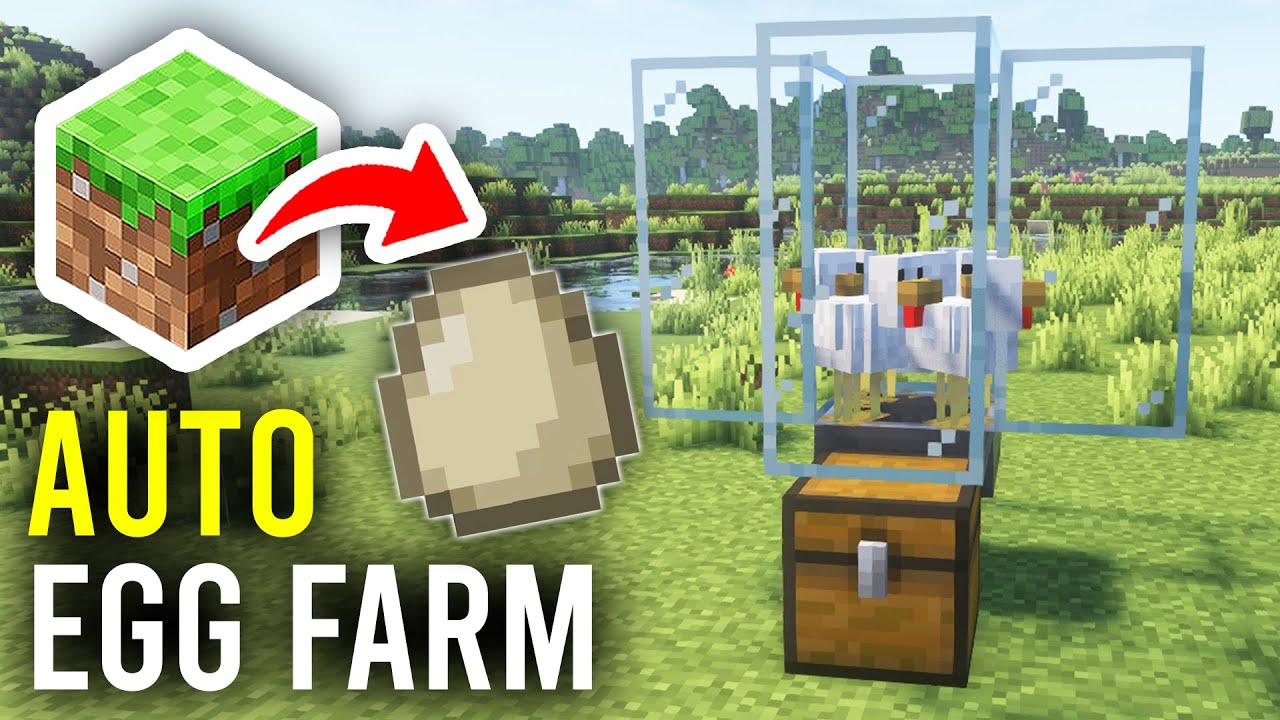 How To Make Automatic Egg Farm In Minecraft Full Guide Youtube