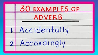Adverbs In English Grammar 10 20 30 Examples Of Adverb Adverbs In ...