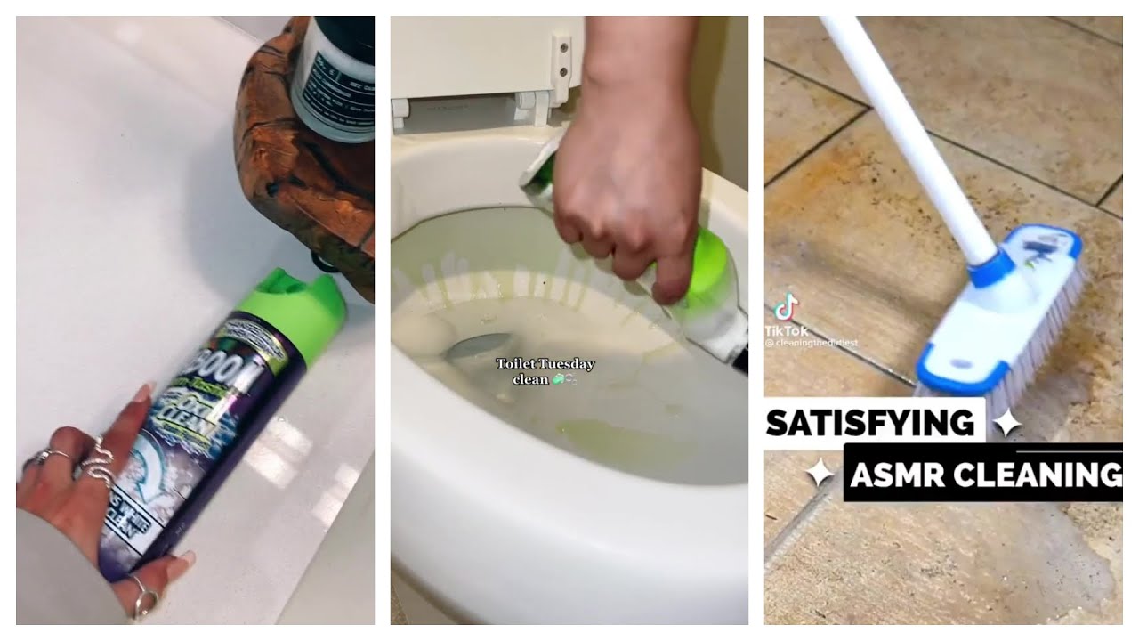 Asmr Tiktok Compilation Cleaning Youtube