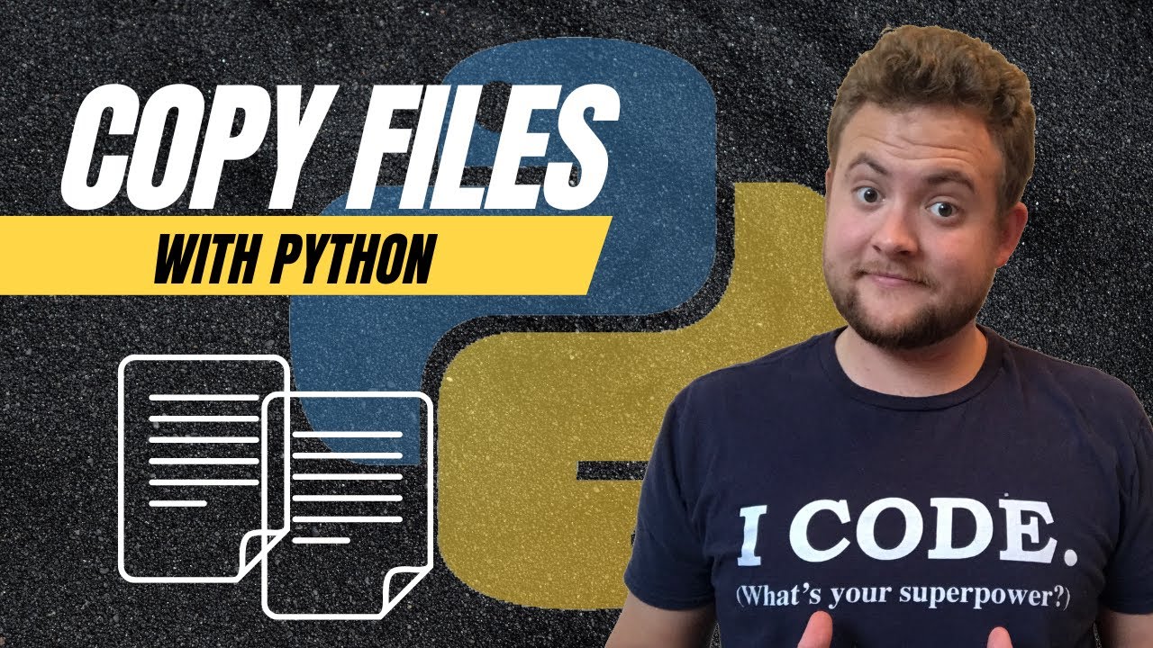 How To Copy A File In Python Youtube