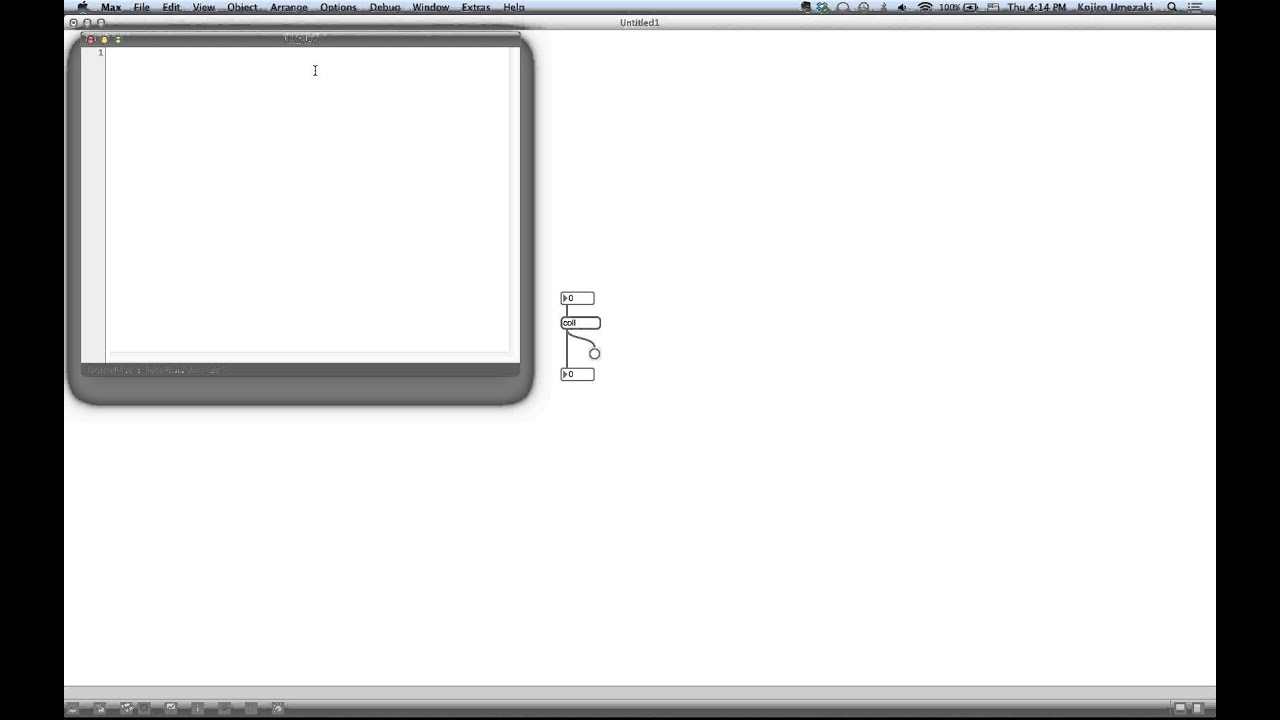 Max Tutorial Coll Object Part 1 Youtube