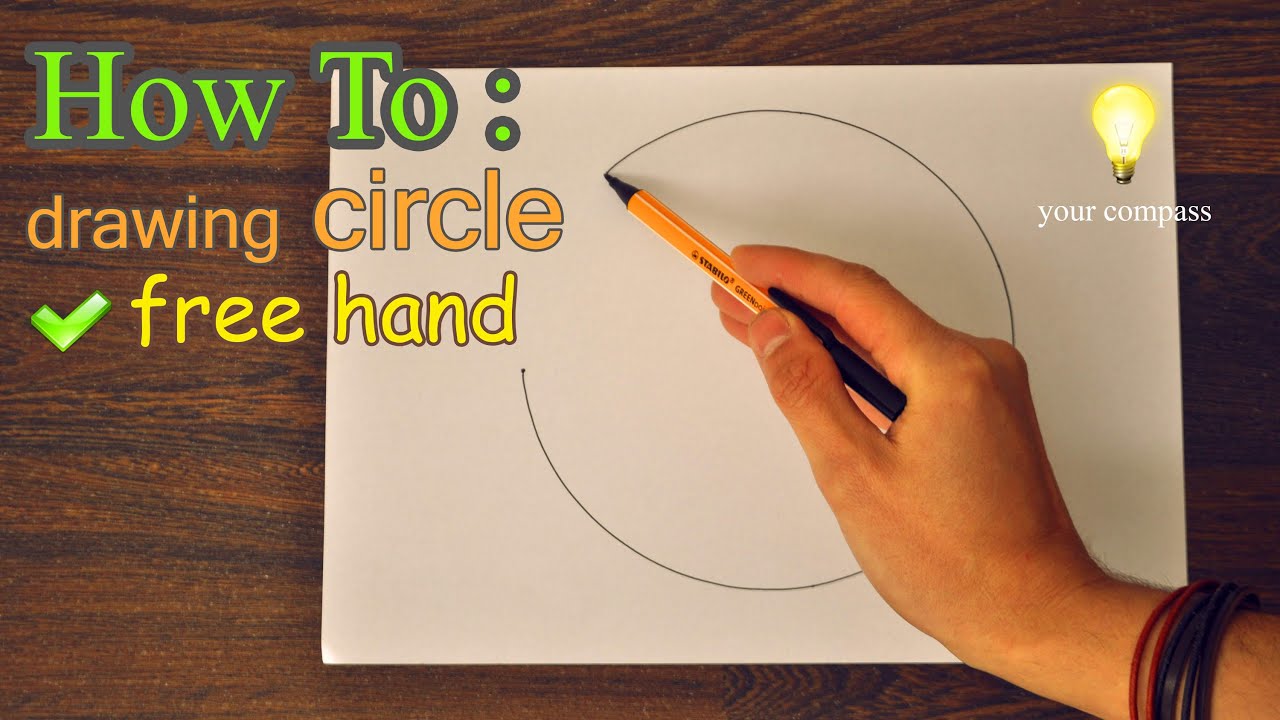 How To Draw Freehand A Perfect Circle Tutorial Youtube