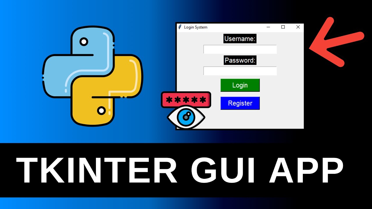 Login Register Panel With Python Tkinter Youtube