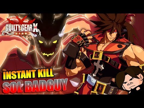 Destroyed Guilty Gear Xrd Sign Sol Badguy Instant Kill Youtube