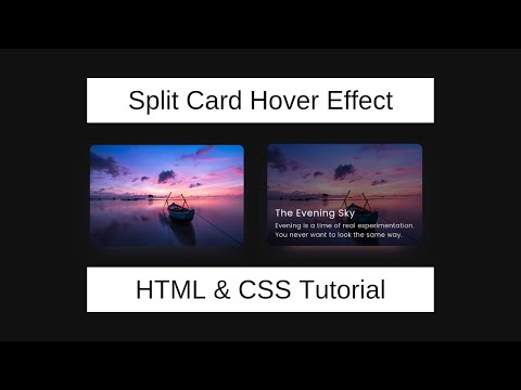 Split Card Hover Effects Css Online Tutorial Css Animation Youtube