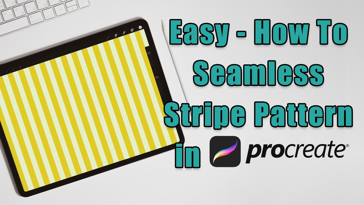Easy How To Make A Striped Pattern Procreate Tutorial Seamless