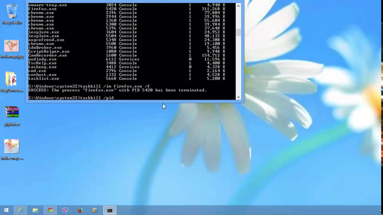 How To Kill Processes From Command Prompt Youtube