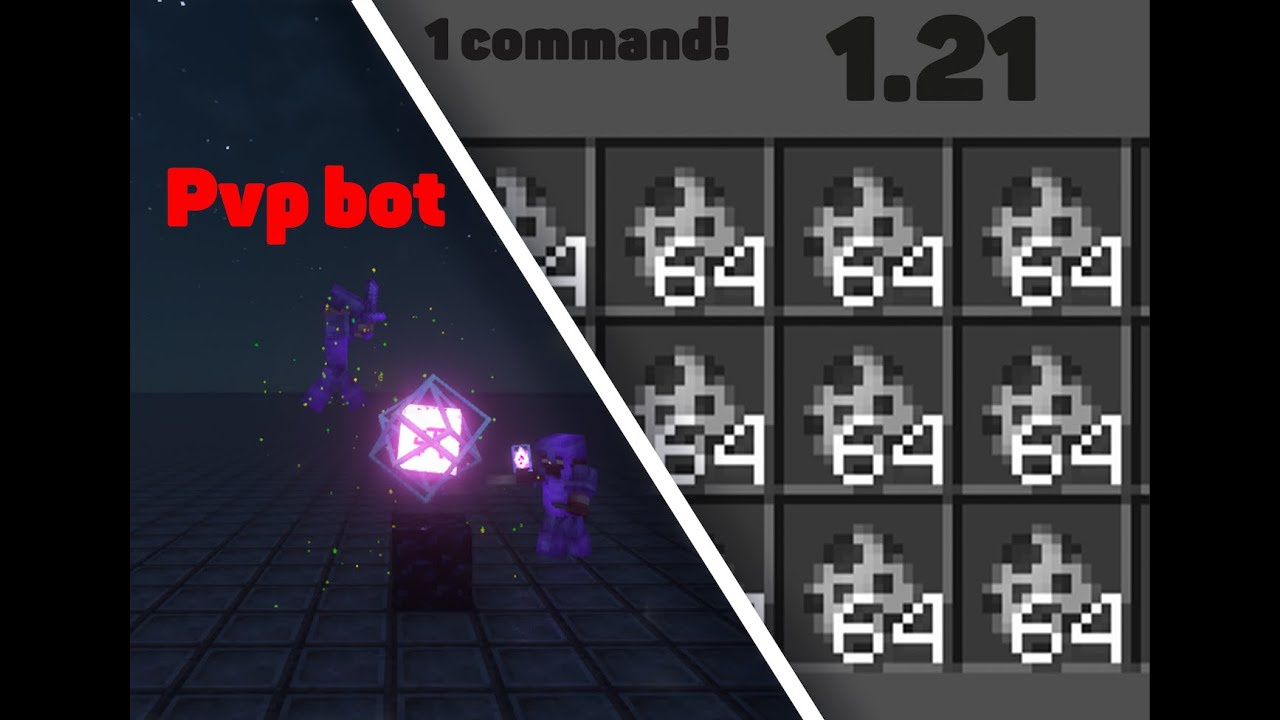 Crystal Pvp Bot Minecraft 1 21 1 Command Youtube
