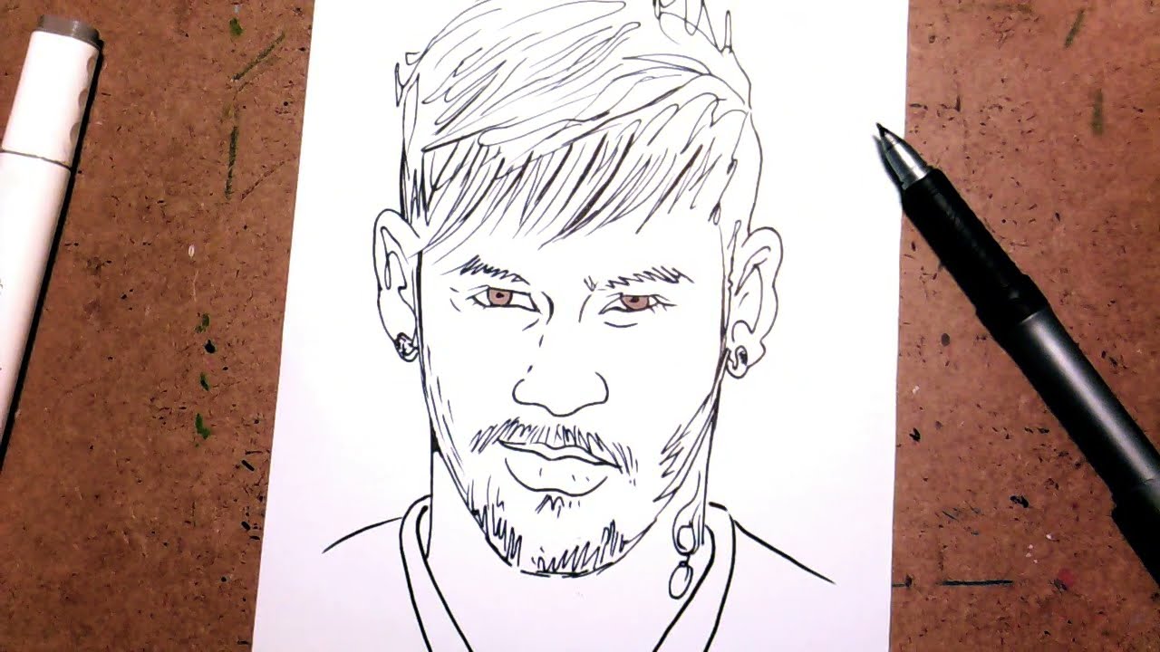 Como Desenhar O Neymar Passo A Passo Como Desenhar O Neymar Passo A