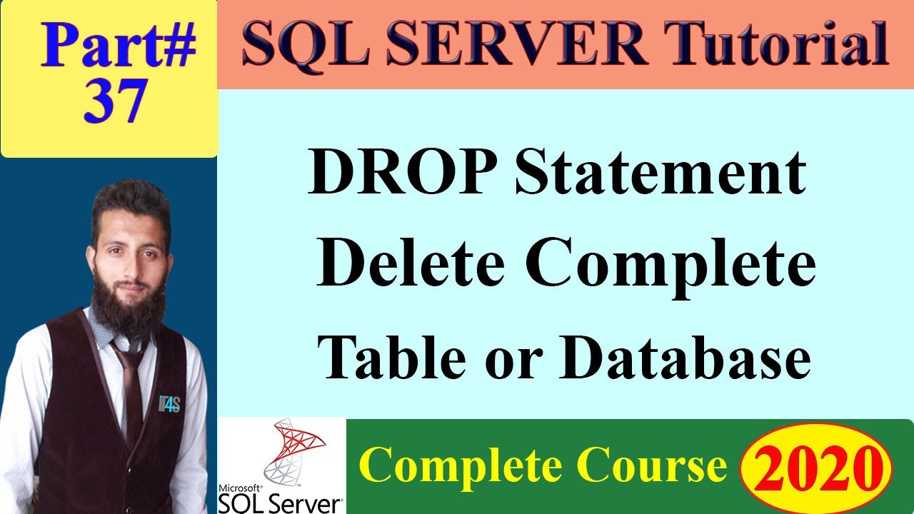 Sql Complete Course 37 Drop Statement In Sql Drop Table Or Drop