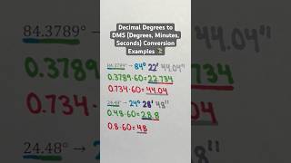 Convert Decimal Degrees To Degrees Minutes And Seconds Dms