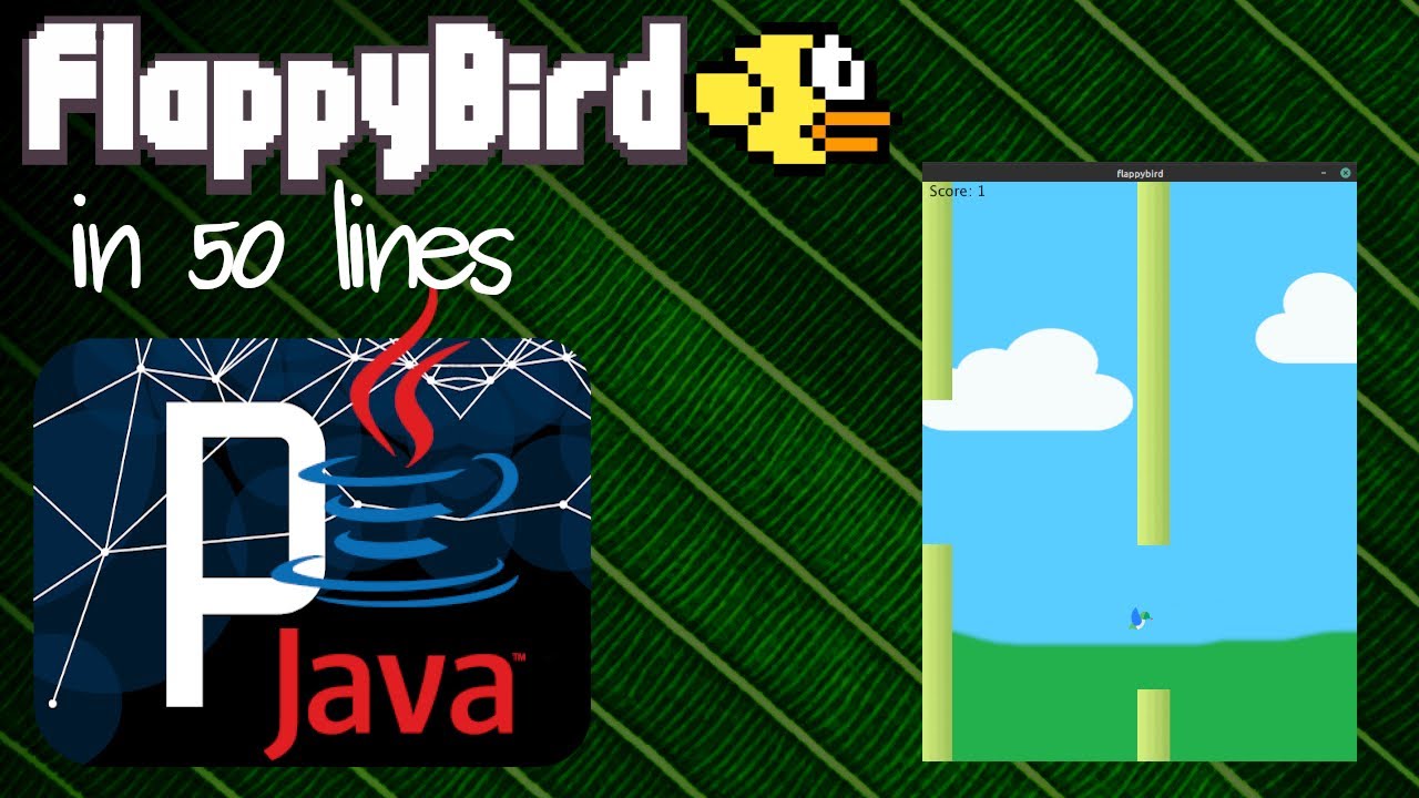 Programming Flappy Bird In Java Processing Tutorial Youtube