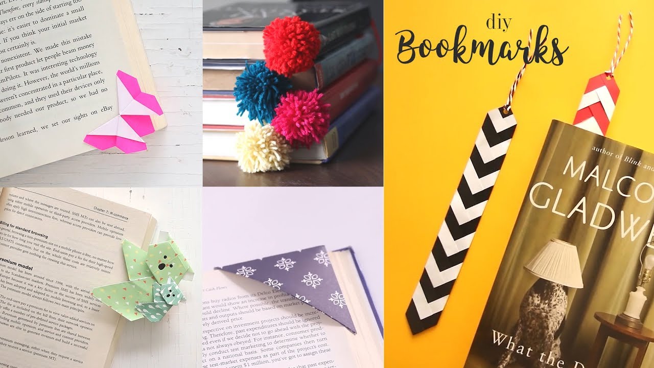 6 Easy Diy Bookmarks Bookmarks With Paper Paper Craft The Crafter