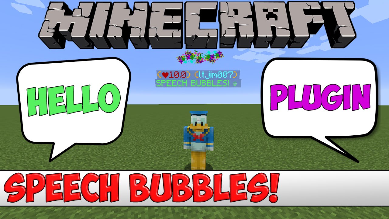 Minecraft Plugin Tutorial Speech Bubbles Youtube