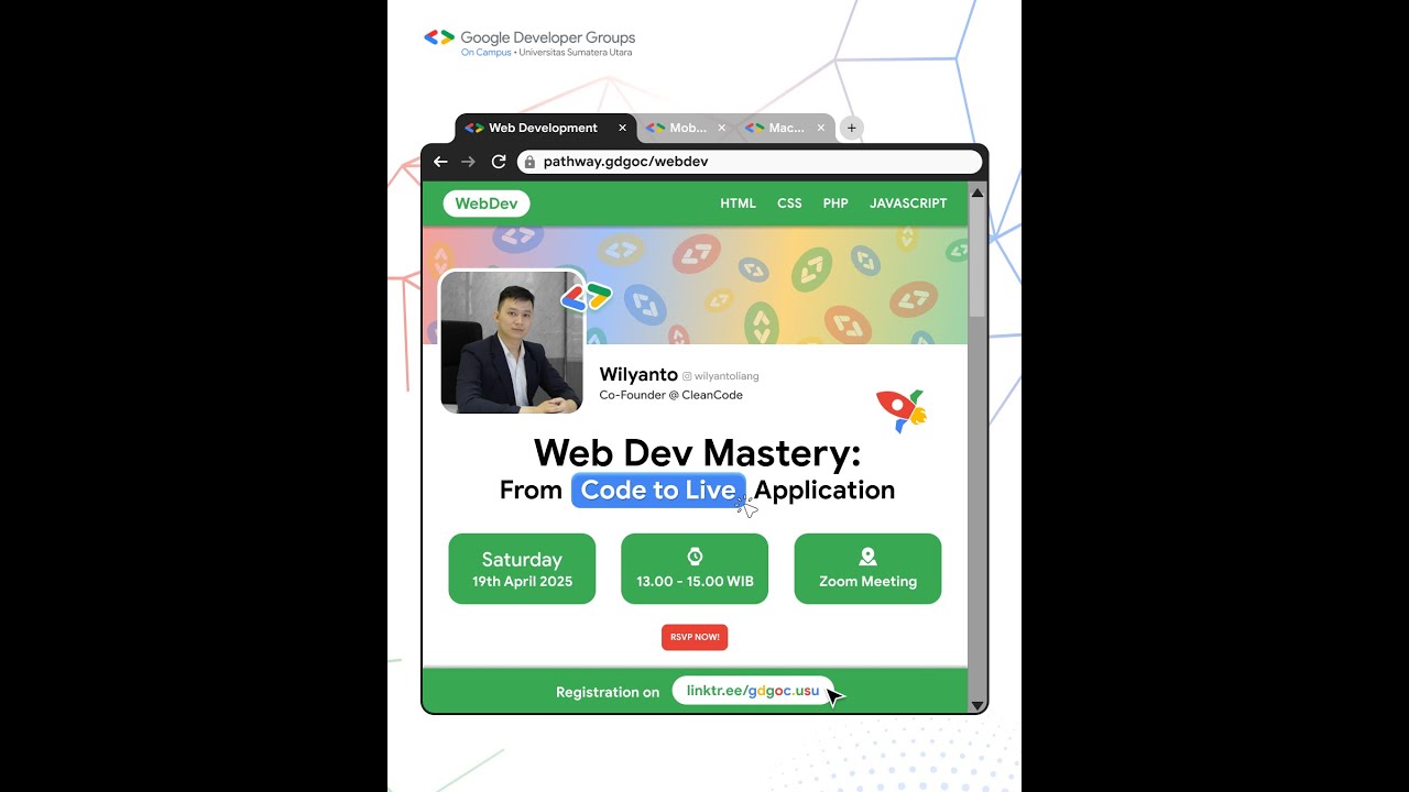Web Dev Mastery From Code To Live Application Youtube
