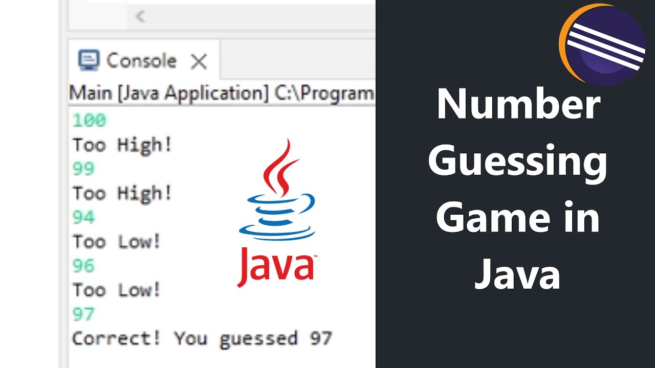 Make A Number Guessing Game In Java Youtube