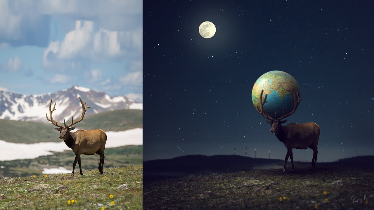 Earth Globe Photoshop Manipulation Tutorial Youtube