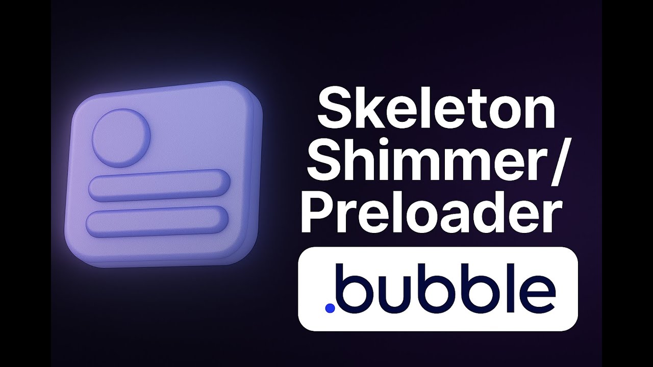 Skeleton Shimmer Preloader Plugin For Bubble Io Smooth Loading