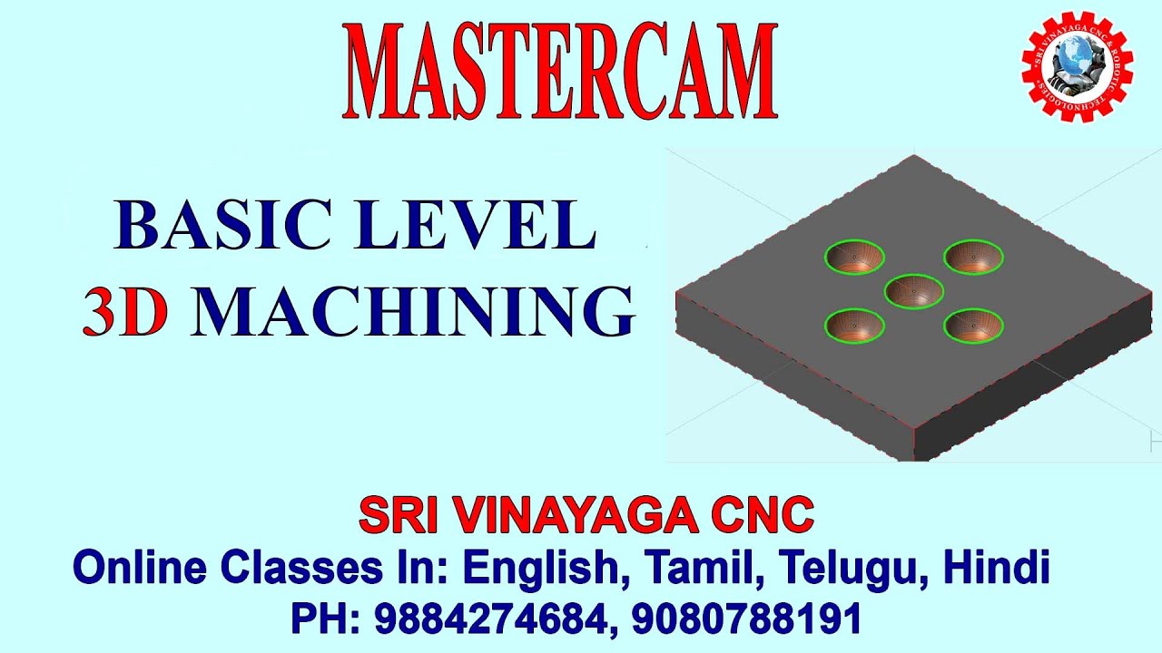 Mastercam 3d Machining Tutorial Youtube