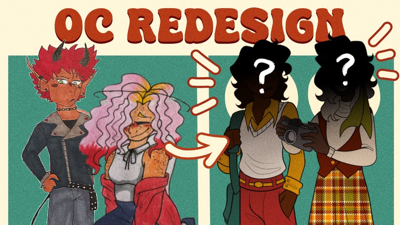 Redesigning My Middle School Ocs Speedpaint And Commentary Youtube