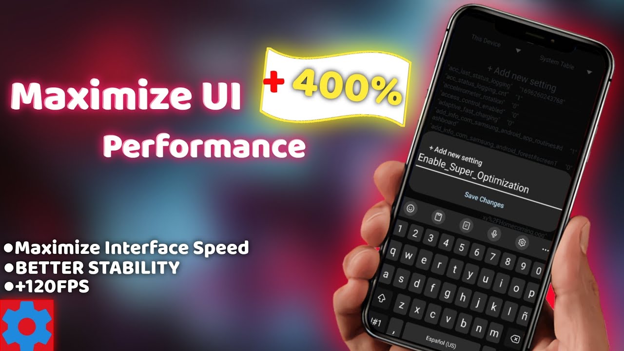 Maximize Ui Performance With Setedit Codes 120fps Youtube