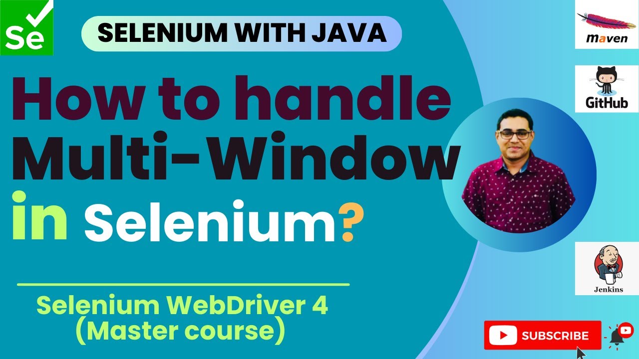 Session 33 Master Selenium Java How To Handle Multi Window In