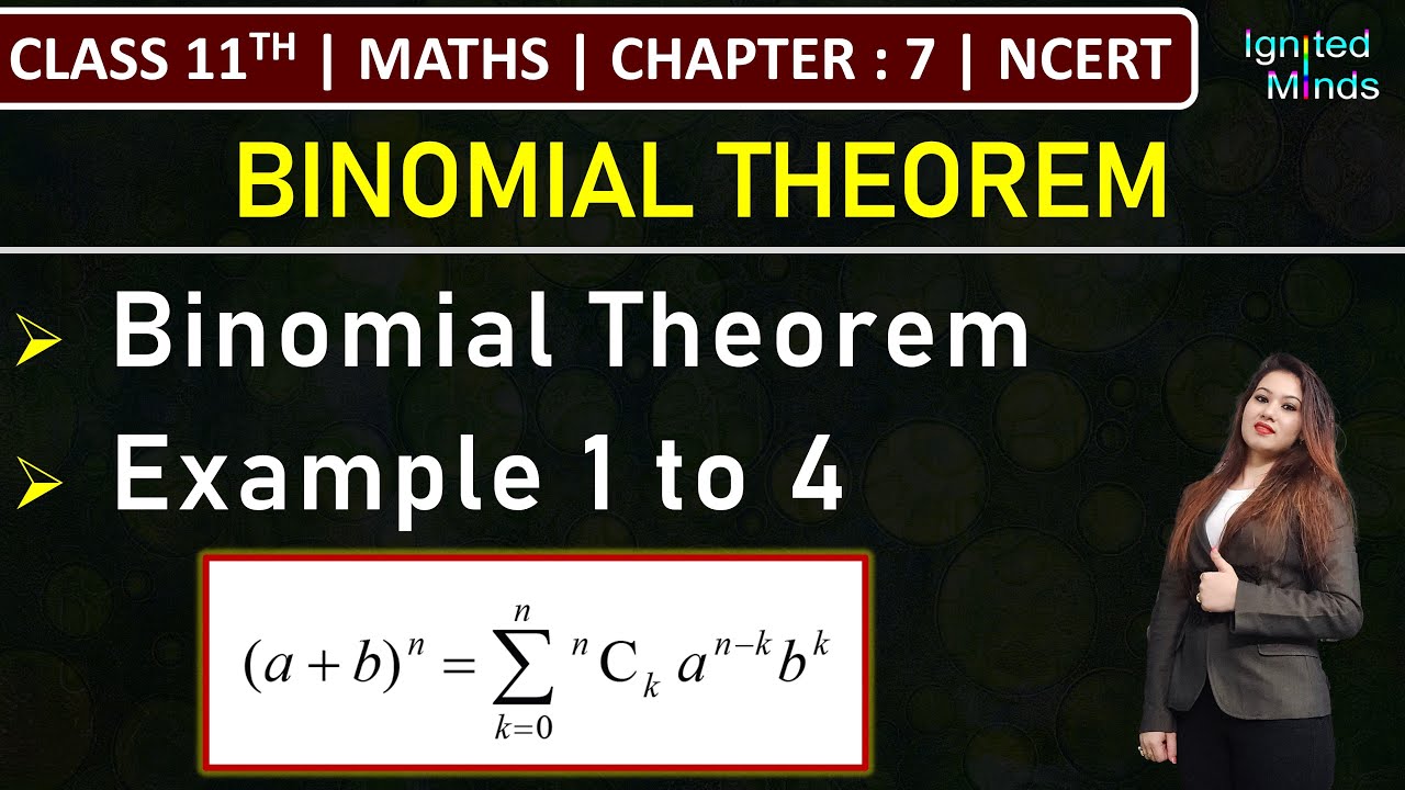 Class 11th Maths Binomial Theorem Example 1 To 4 Chapter 7